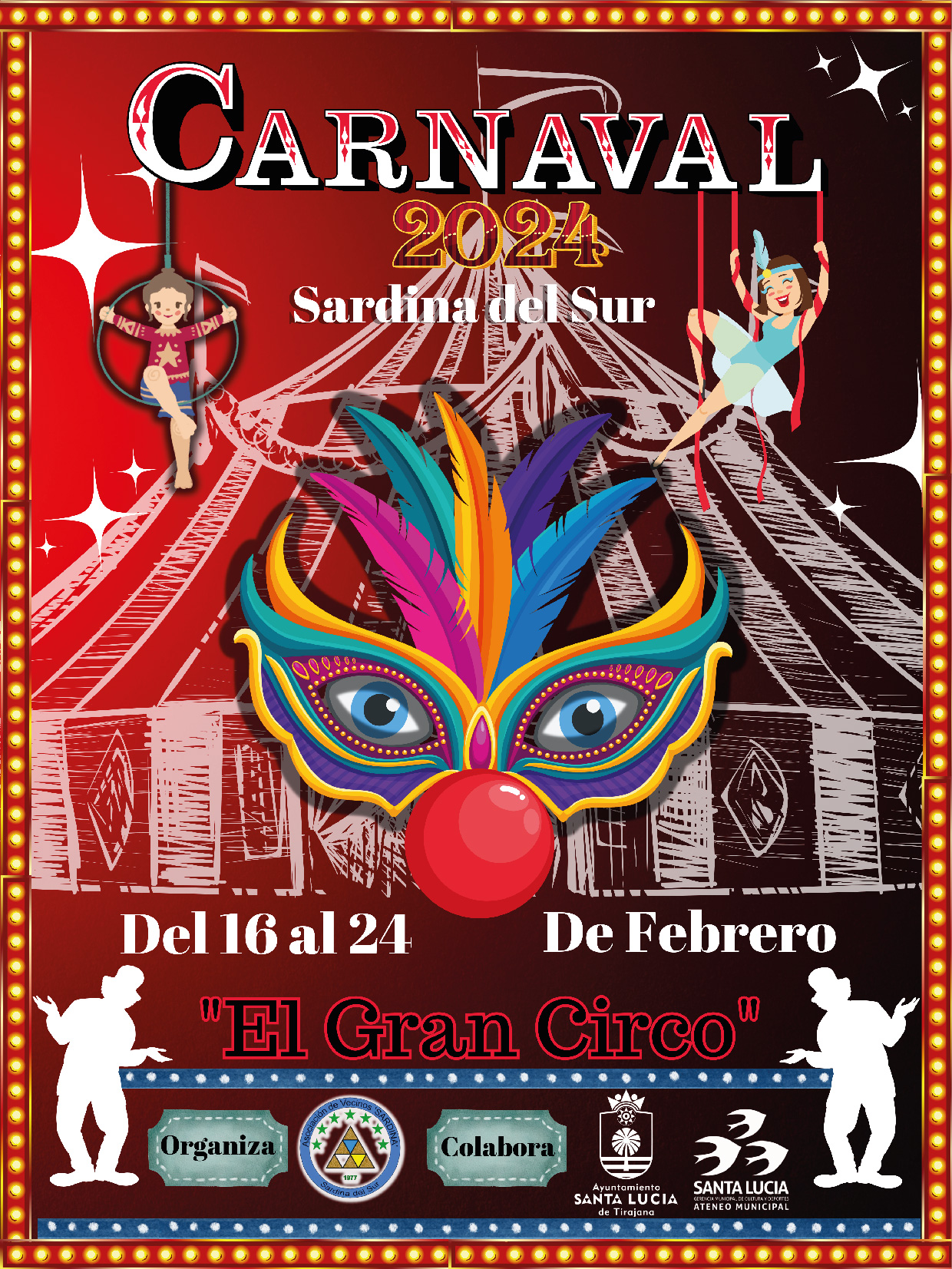 Programa del Carnaval de Sardina del Sur 2024 - El Gran Circo