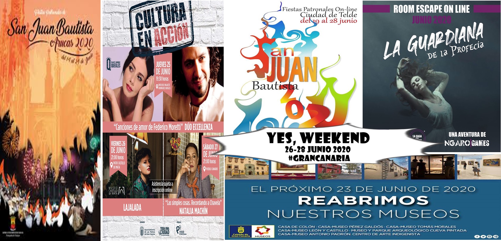 YES, WEEKEND, 26-28 Junio 2020, Eventos en Gran Canaria