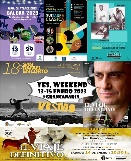 Yes, Weekend, ¿qué hacemos el finde? 13-15ENE2023